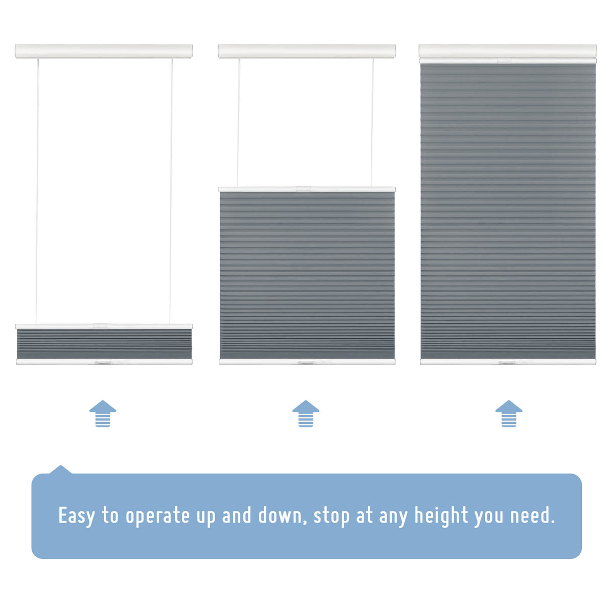 Keego Blackout Top Down Bottom Up Cellular Shades – Cordless & Versatile