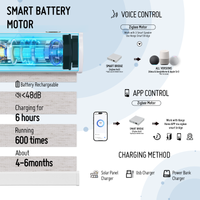 Motorized Zebra Shades | Smart Control with WiFi Sensor | Keego Blinds