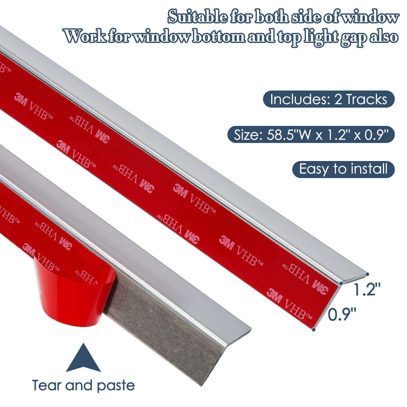 Keego PVC Light Blocking Strips – Block Light Gaps with Ease