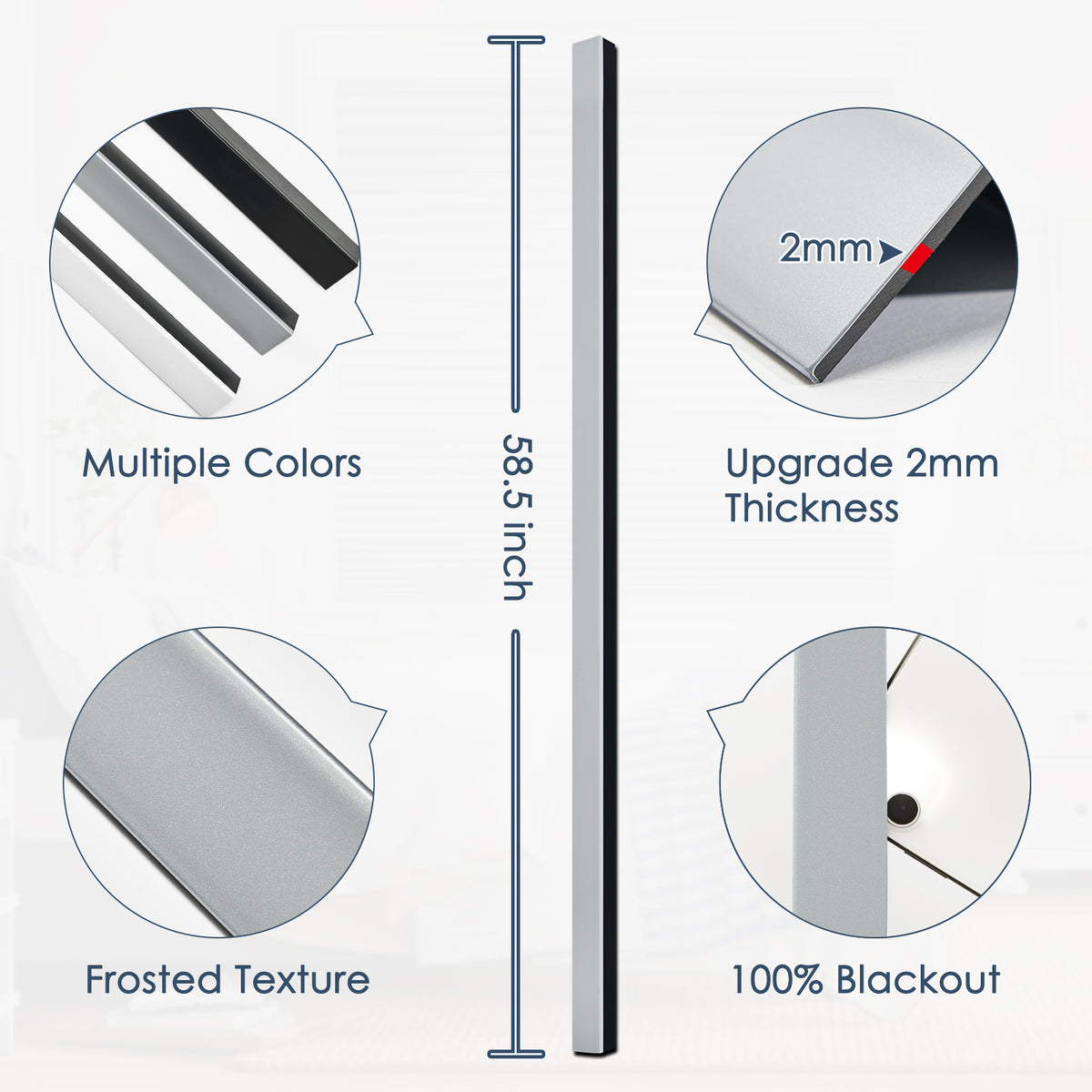 Keego PVC Light Blocking Strips – Block Light Gaps with Ease