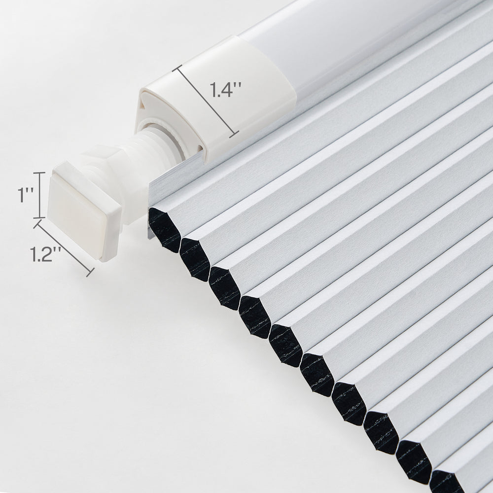 Keego Classic No Drill Honeycomb Shades – Blackout & Cordless