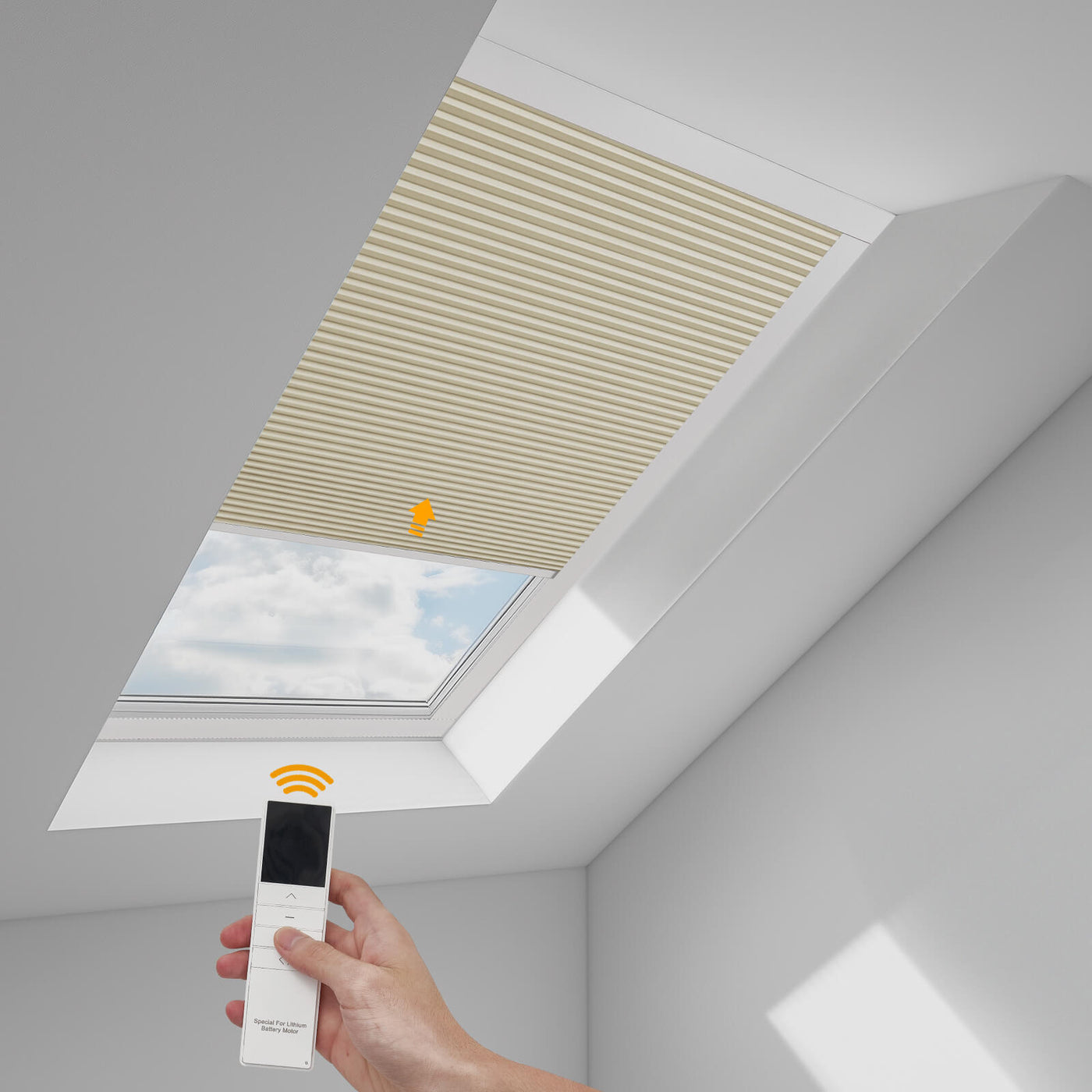 Keego Motorized Skylight Cellular Shades - Ultimate Light Control