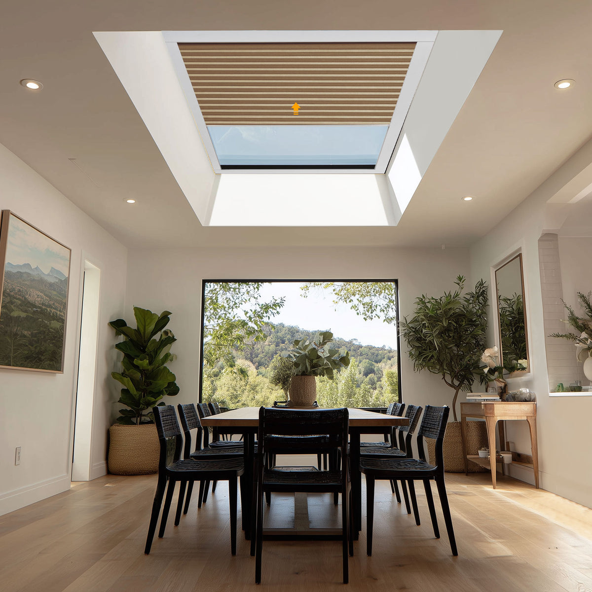 Keego Motorized Skylight Cellular Shades - Ultimate Light Control