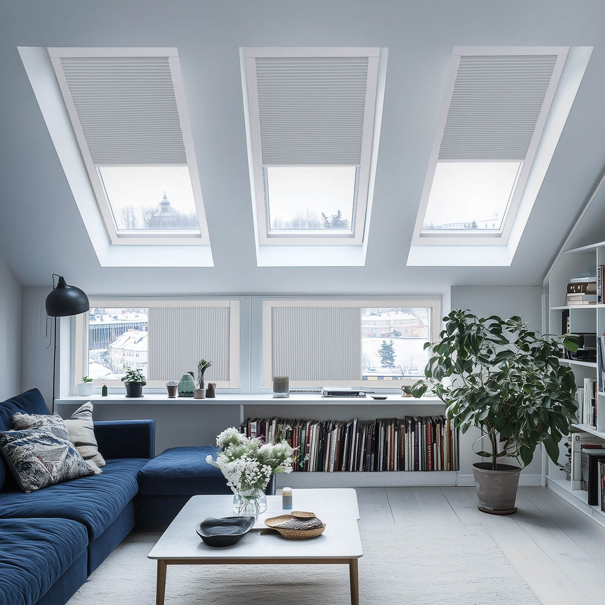 Keego Motorized Skylight Cellular Shades - Ultimate Light Control