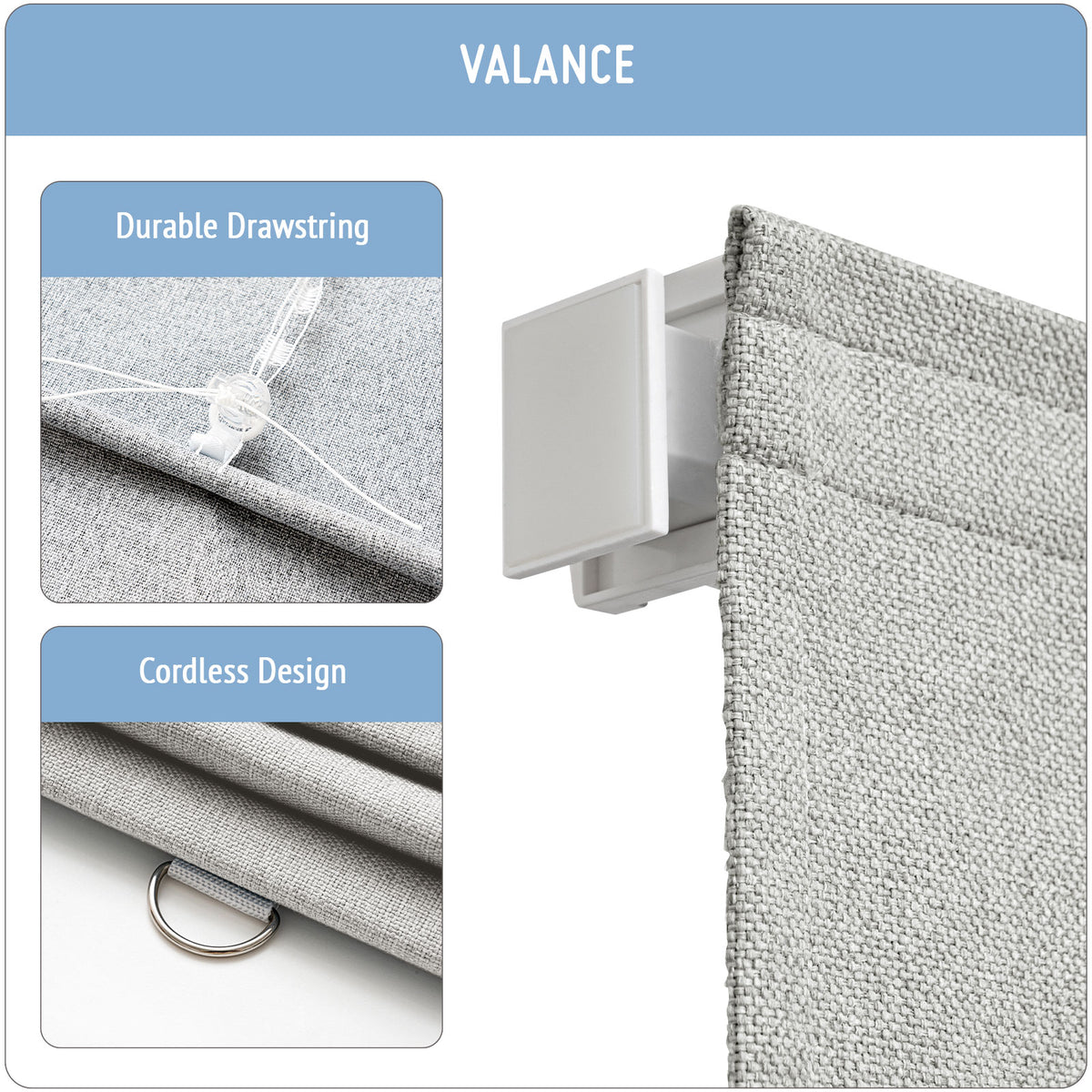 No-Drill 100% Blackout Cordless Roman Shades | Keego Blinds