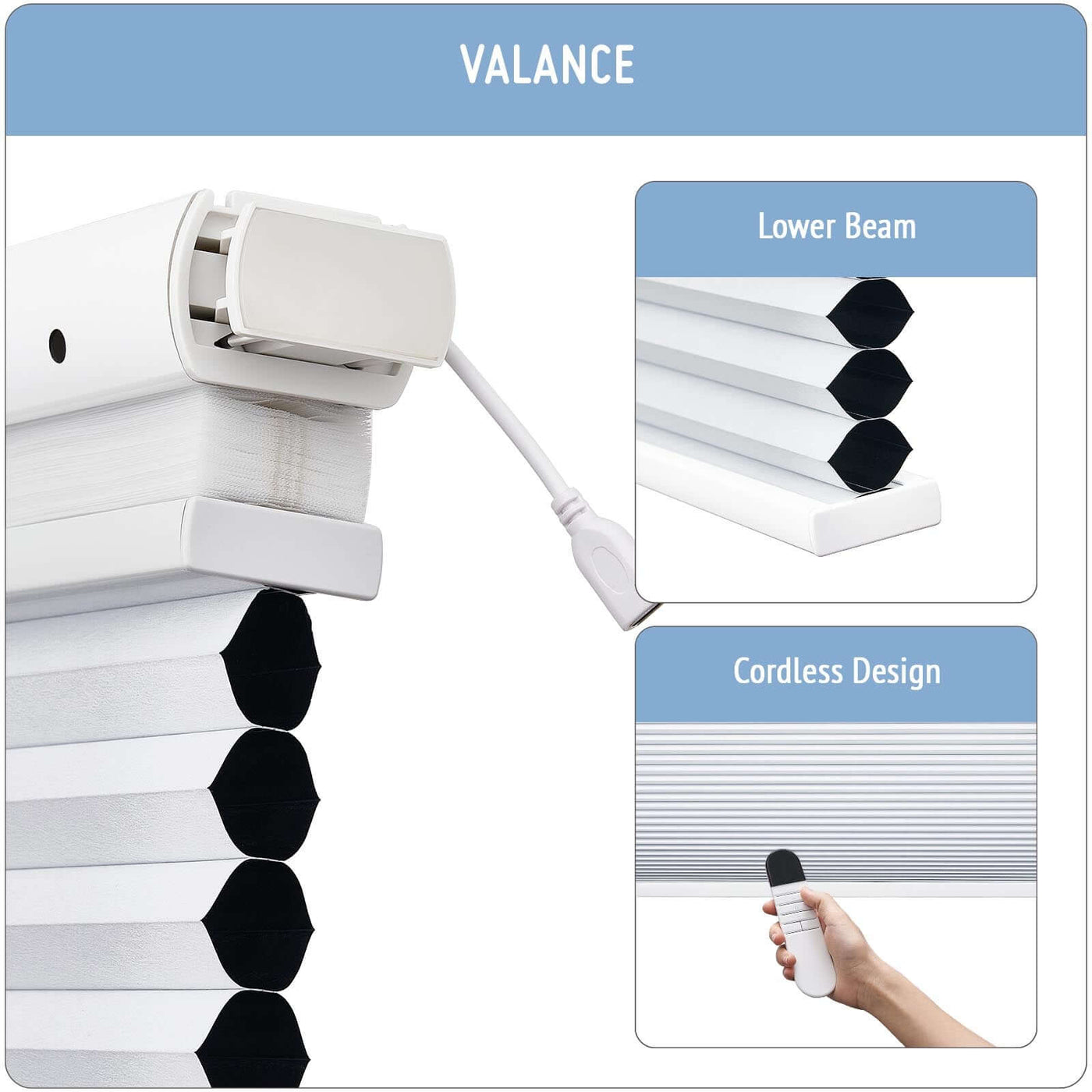 No-Drill Motorized Day & Night Cellular Shades | Keego Blinds