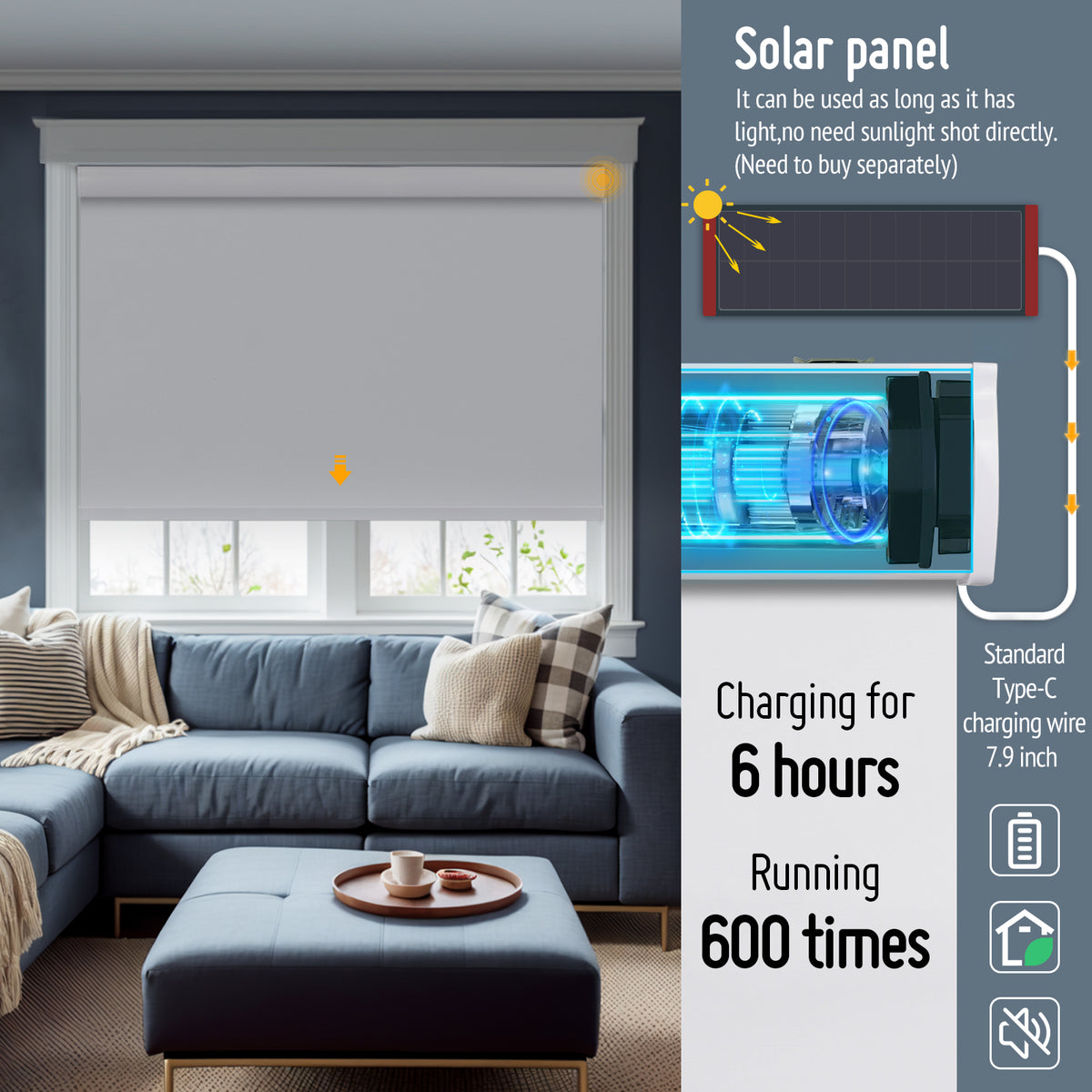 Smart Motorized Roller Shades | Keego Blinds