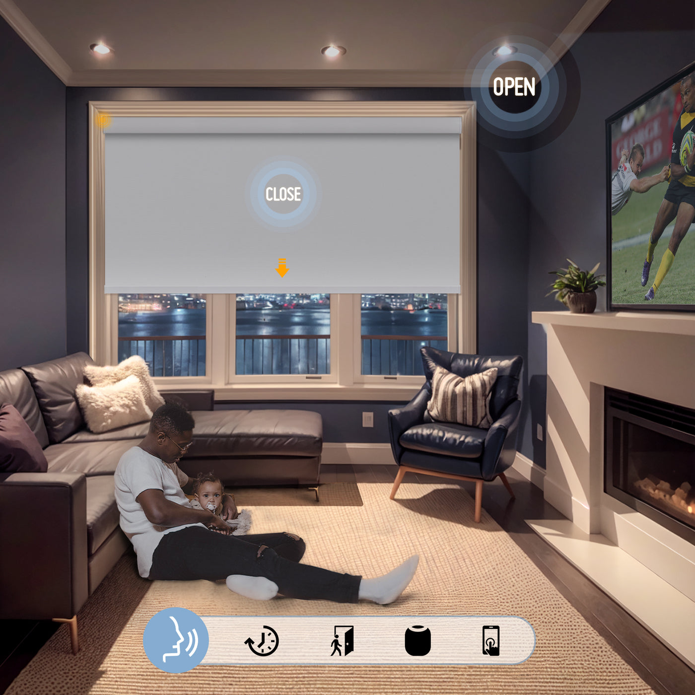 Smart Motorized Roller Shades | Keego Blinds