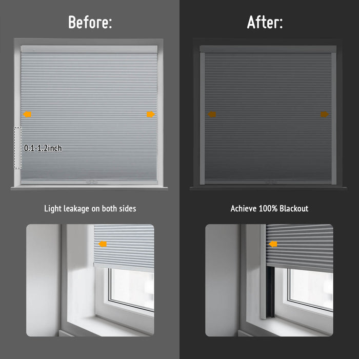 Keego U-Shaped PVC Blackout Strips – The Ultimate Light Blocker