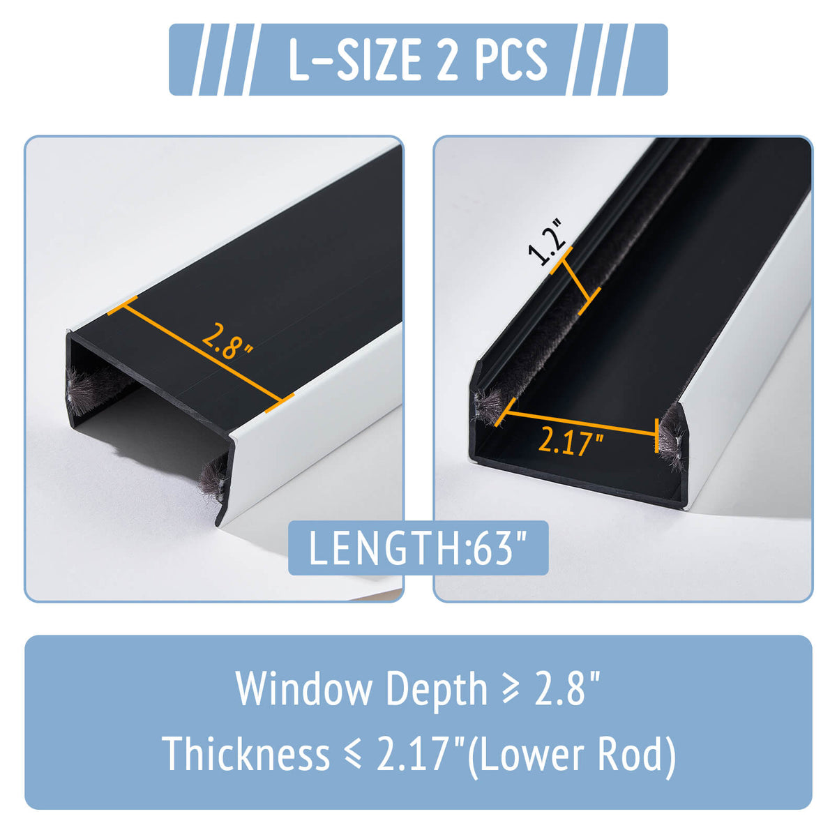 Keego U-Shaped PVC Blackout Strips – The Ultimate Light Blocker