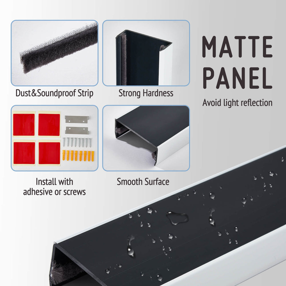 Keego U-Shaped PVC Blackout Strips – The Ultimate Light Blocker