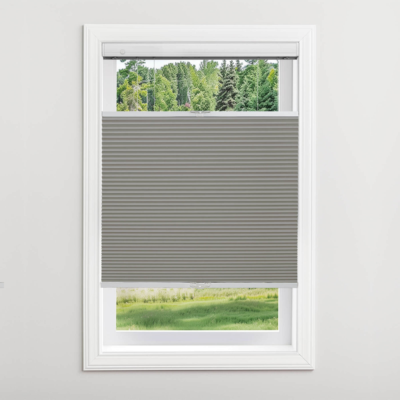 No-Drill Top-Down Bottom-Up Honeycomb Cellular Shades | Keego Blinds